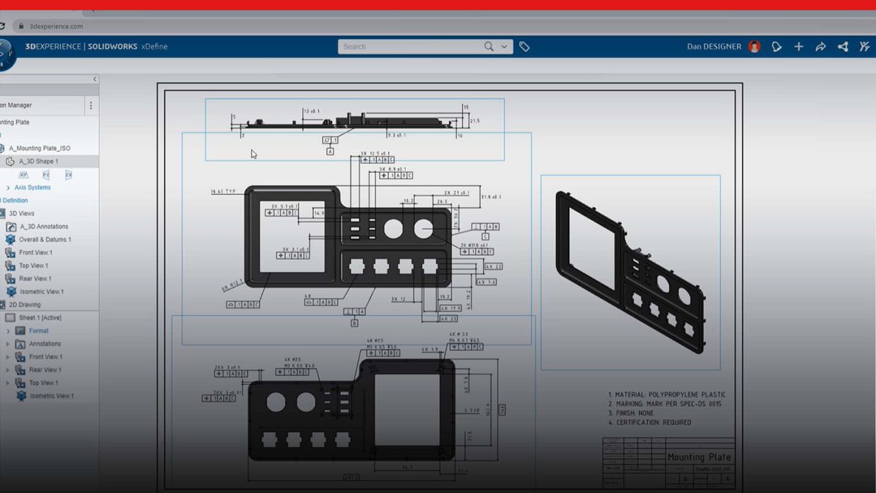Manufacturing Definition Creator: Feature Highlights | SOLIDWORKS
