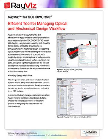 RayViz Datasheet | SOLIDWORKS