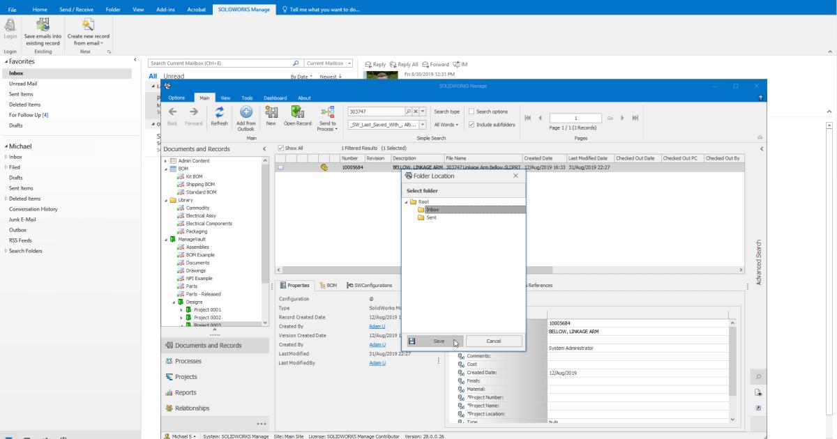 What's New in SOLIDWORKS Manage 2020 - Outlook and PDM Integration ... What's New in SOLIDWORKS Manage 2020 - Outlook and PDM Integration ...