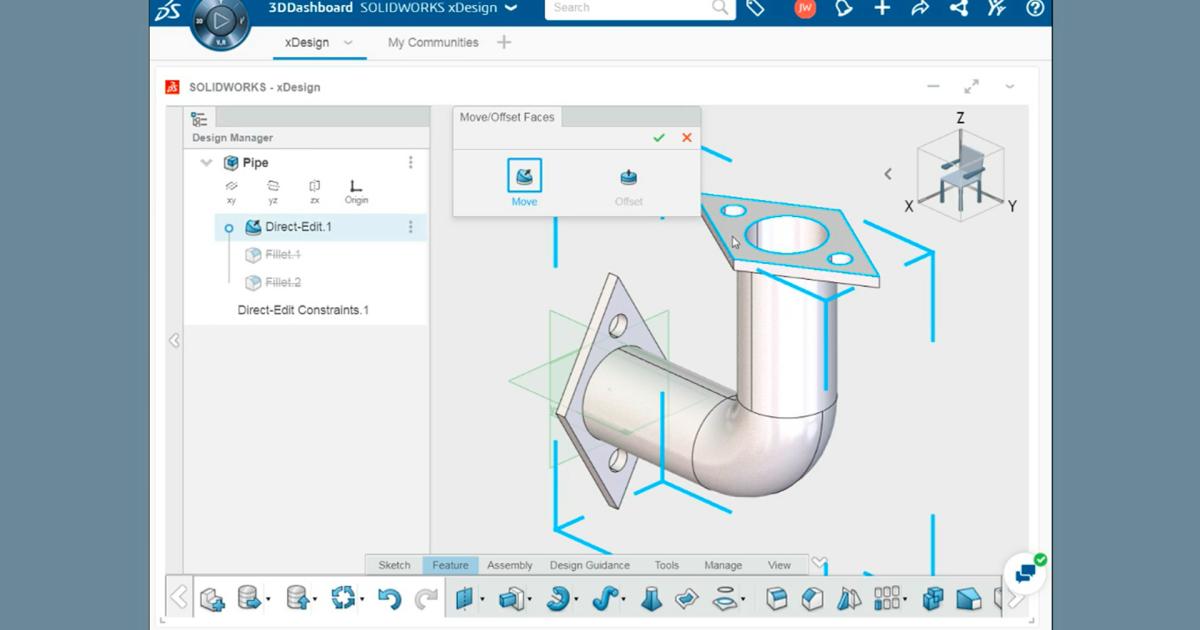 3D Creator: Direct Editing in xDesign | SOLIDWORKS