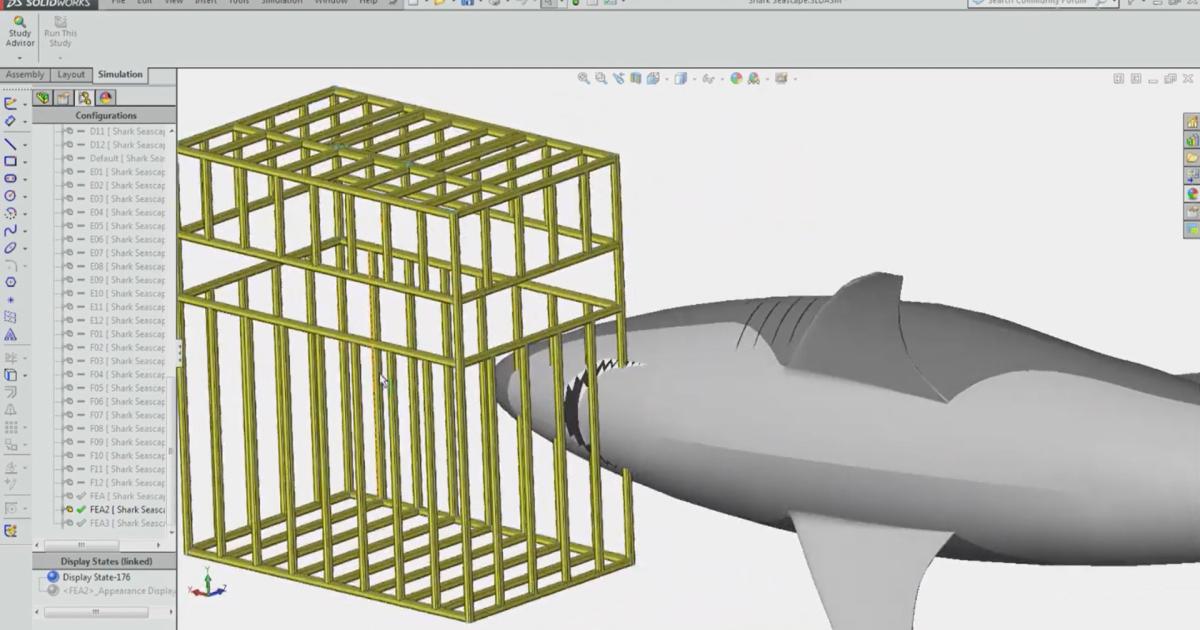 SOLIDWORKS Simulation 与鲨鱼共游 | SOLIDWORKS