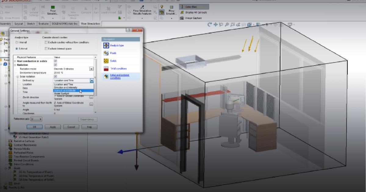 Keeping your Office Cool with SOLIDWORKS Flow and HVAC | SOLIDWORKS
