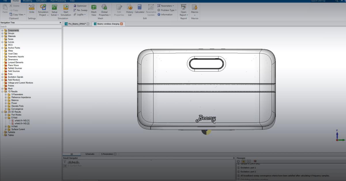 Electromagnetics Engineer: Simulating a Wireless Battery Charge ...