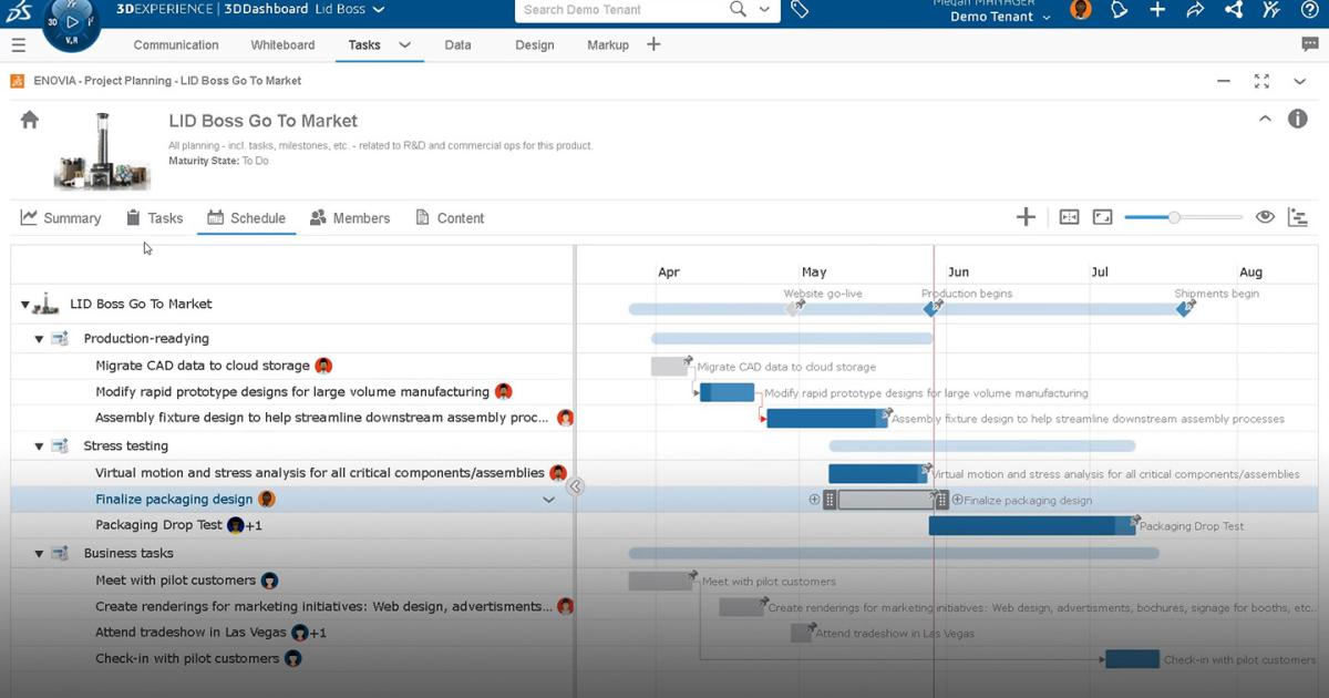 CAD-connected Project Planning | SOLIDWORKS