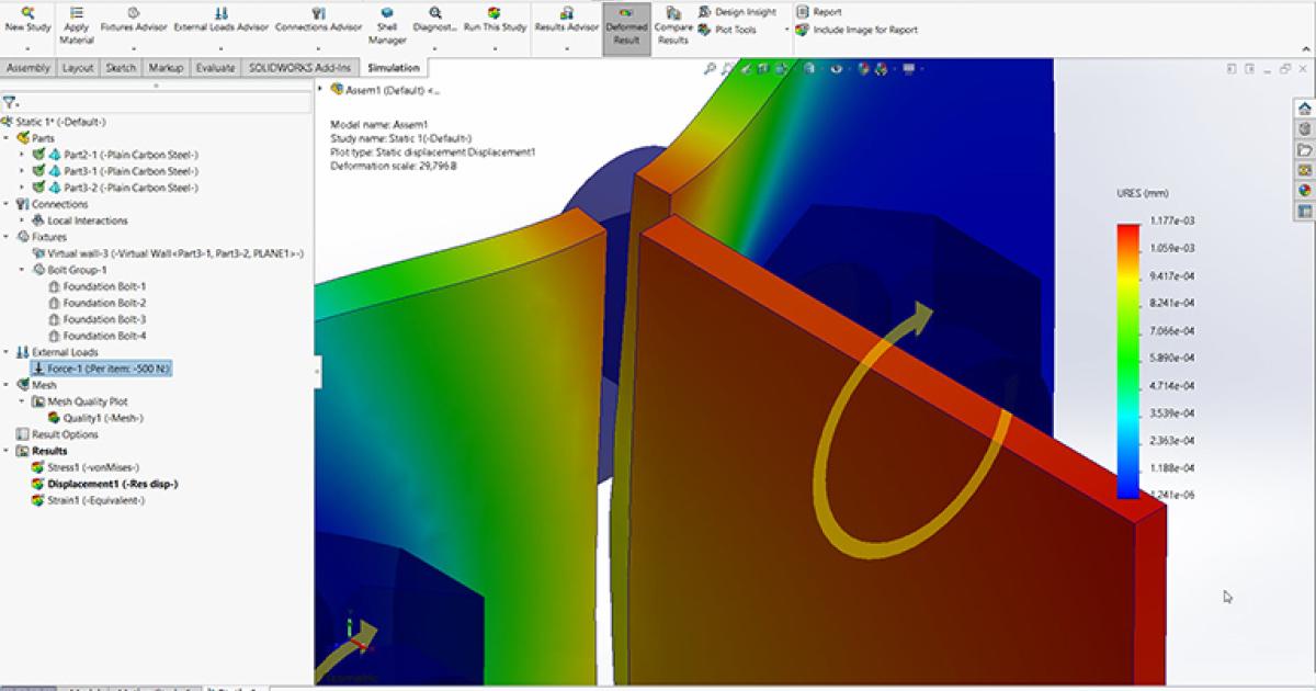SOLIDWORKS Simulation 2023 主要增强功能 | SOLIDWORKS