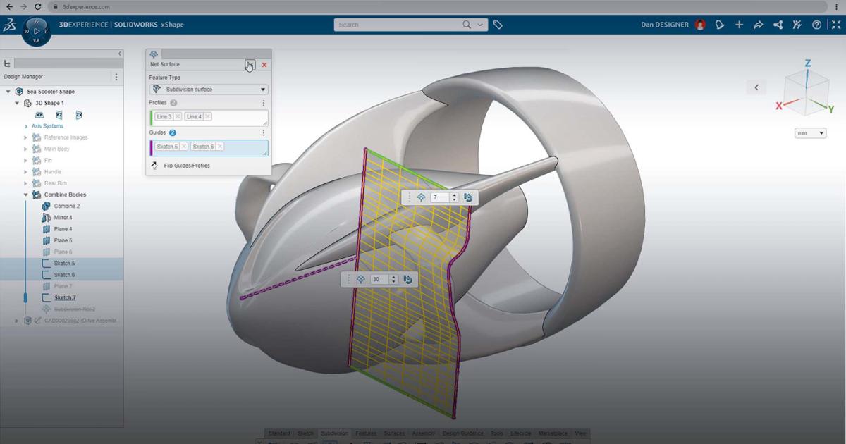 SOLIDWORKS 2023 - 利用 3D Sculptor 进行形状设计 | SOLIDWORKS